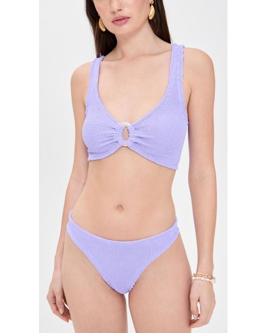 Hunza G Julia Bikini Set in Purple | Lyst
