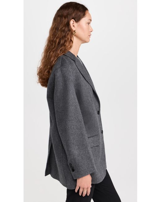 Theory Oversized Tailored Jacket in Black | Lyst