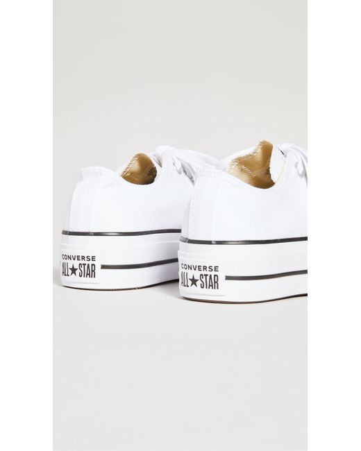 Converse Chuck Taylor All Star Lift Sneakers in White | Lyst
