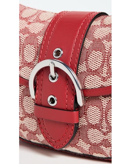 COACH The Originals Signature Jacquard Soho Bag in Red | Lyst