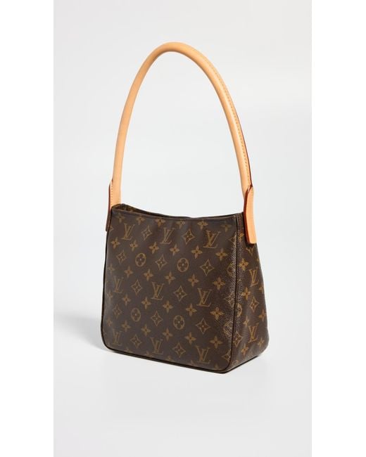 Shopbop Archive Louis Vuitton Looping Mm, Monogram in Brown | Lyst
