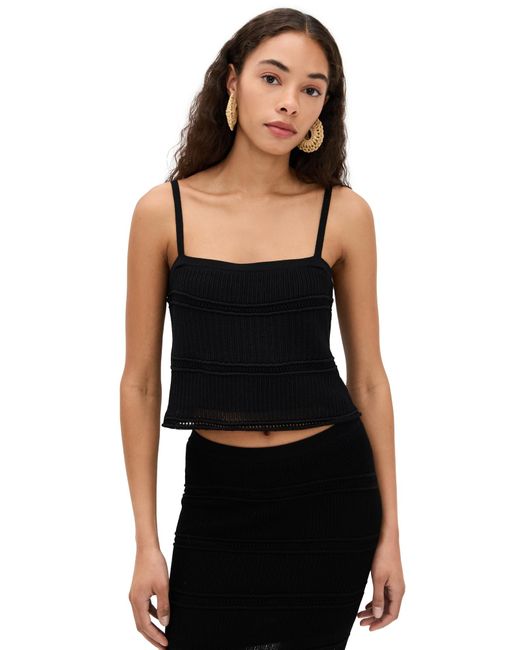 Z Supply Fernanda Crochet Tank in Black | Lyst