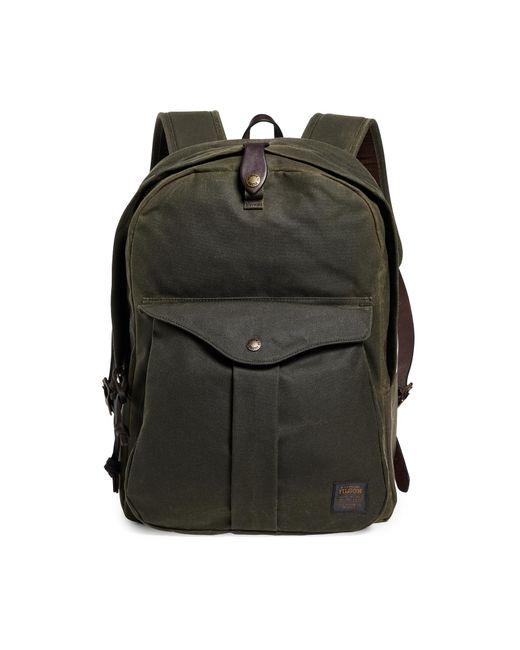 Filson Tin Cloth Journeyman Backpack in Black for Men | Lyst