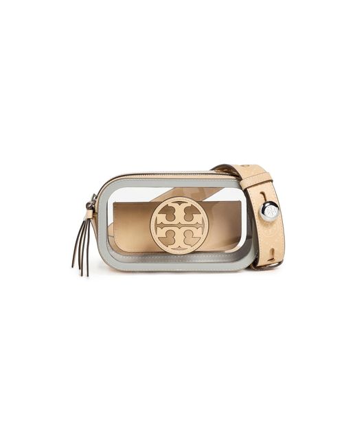 Tory Burch Miller Pvc Mini Crossbody Bag in White | Lyst