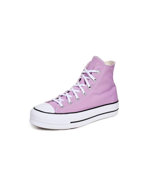 Converse Chuck Taylor All Star Lift Platform Sneakers in Purple | Lyst