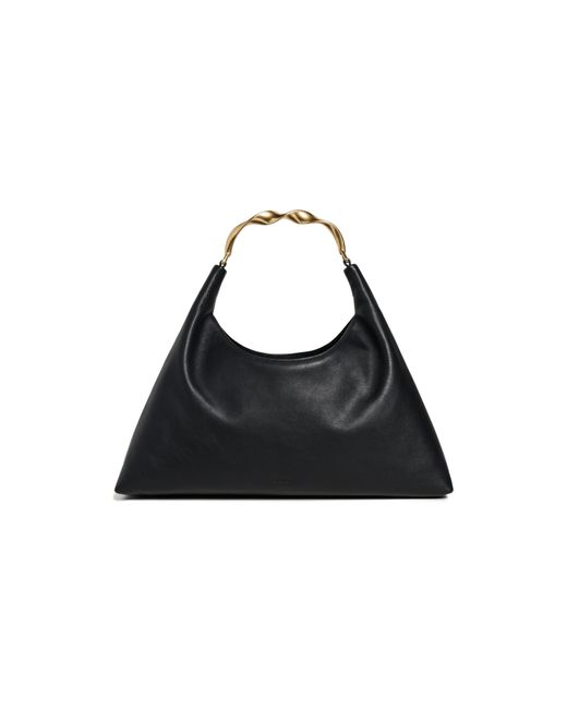 Jonathan Simkhai Twist Handle Hobo Bag in Black | Lyst