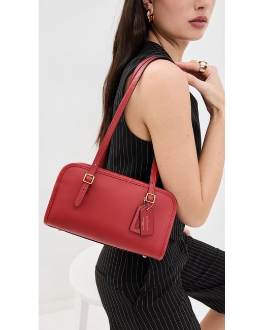 COACH The Originals Glovetanned Swing Bag in Red | Lyst