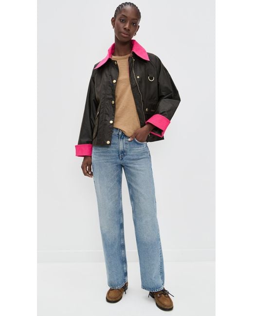 Barbour Icons Spey Wax Jacket in Red | Lyst