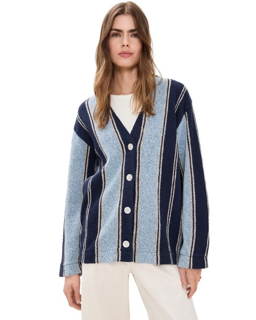 Faherty Dockside Caridgan in Blue | Lyst