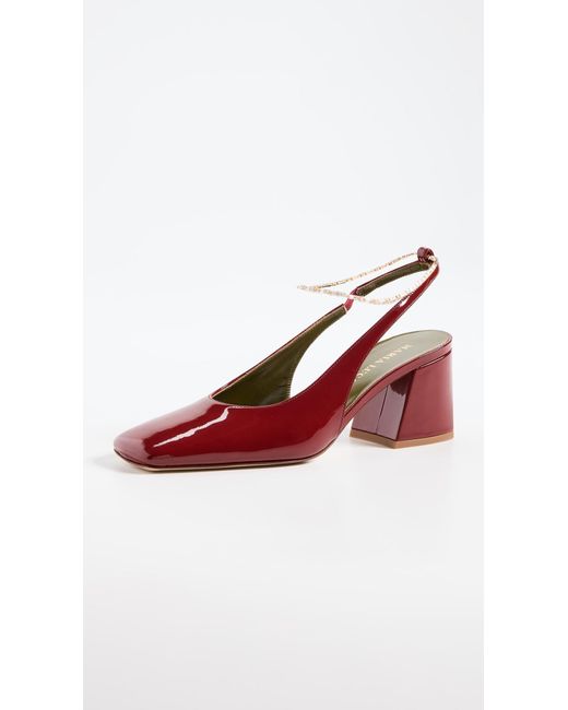 MARIA LUCA Ilaria Slingback Pumps in Red | Lyst