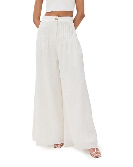 AZULU Posey Pants in White | Lyst