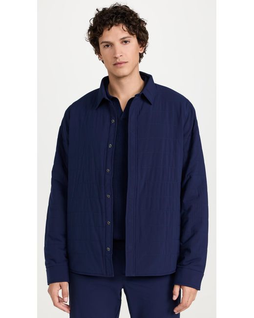 Ralph Lauren Rx Ong-eeve Tech Tretch Hirt Jacket X in Blue for Men | Lyst