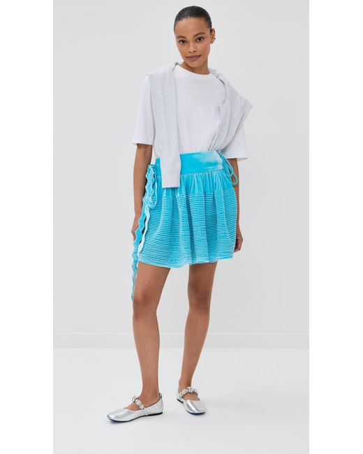 Horror Vacui Toga Mini Skirt in Blue | Lyst