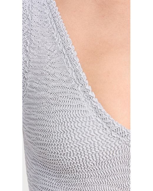 Hunza G Sadie One Piece in White | Lyst Hunza G Sadie One Piece in White | Lyst