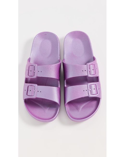 FREEDOM MOSES Metallic Slides in Purple | Lyst