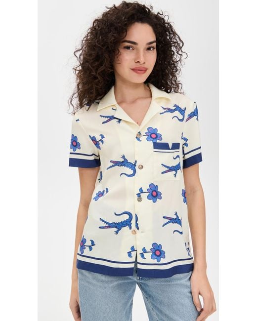 Tombolo Reptile Dysfunction Shirt in White | Lyst