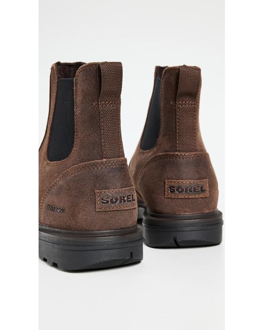 Sorel Carson Chelsea Waterproof Boots in Brown for Men | Lyst