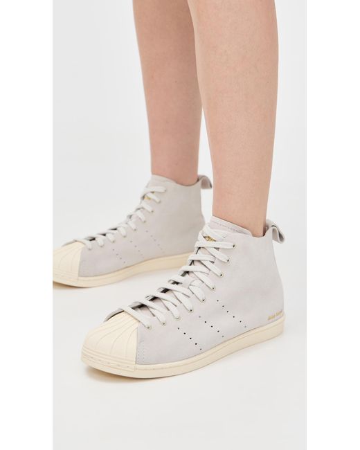 adidas X Wales Bonner Superstar Hi Sneakers in White | Lyst
