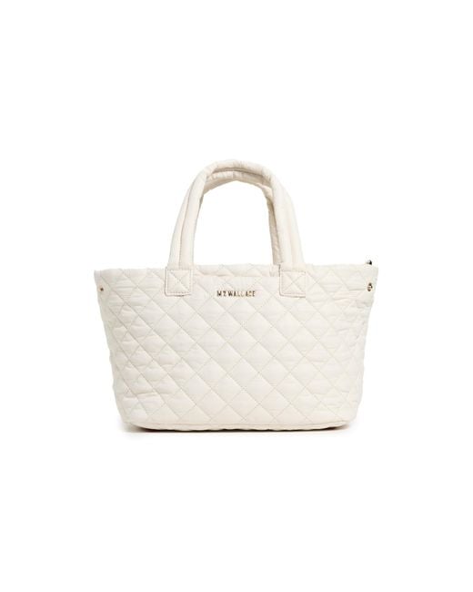 MZ Wallace Small Metro City Tote in White | Lyst