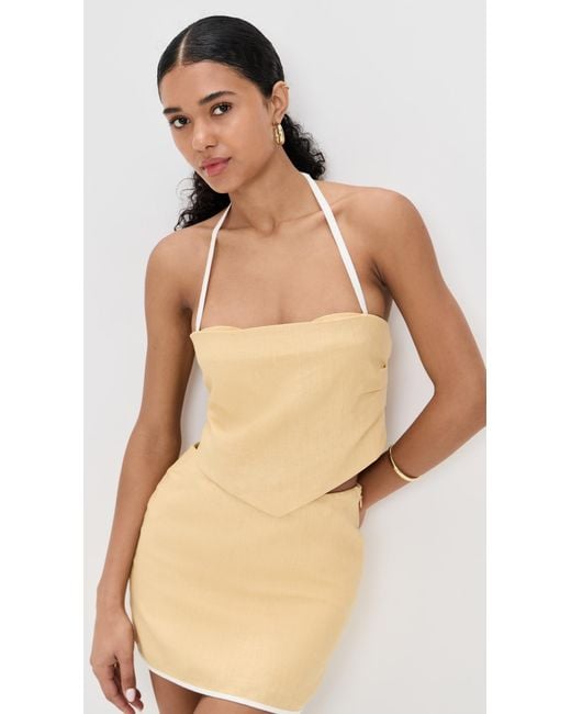 SIR. Carlotta Scarf Cami in Natural | Lyst