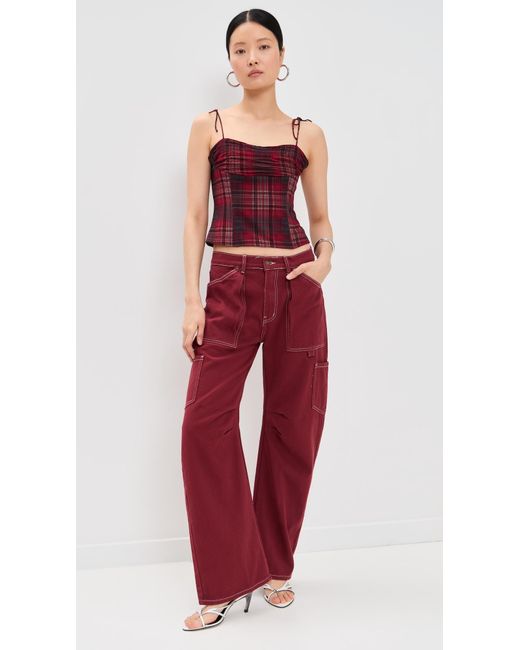 Lioness Miami Vice Jeans in Red | Lyst