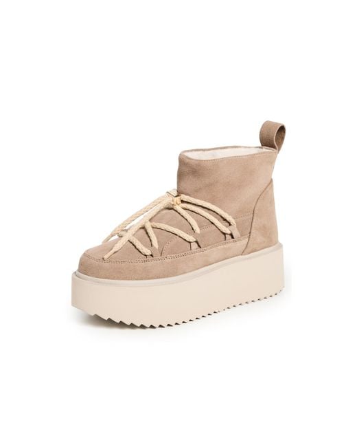 Inuikii Classic Low Platform Boots in Natural | Lyst