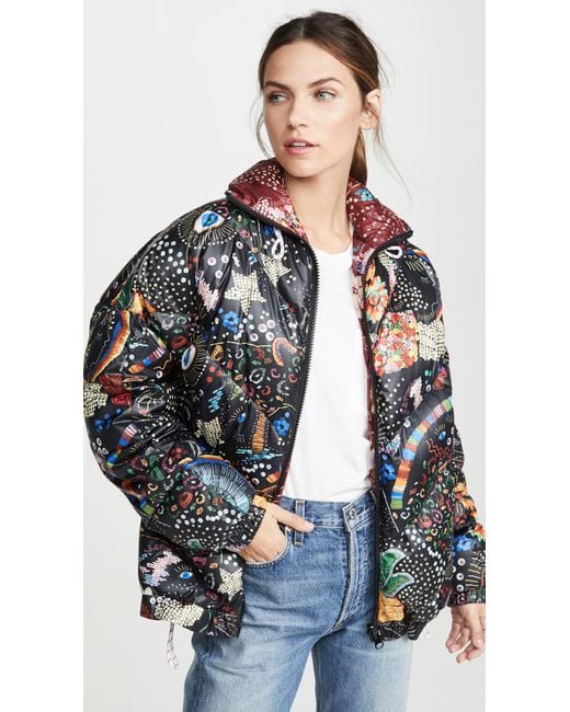 FARM Rio Reversible Borgodo Puffer Jacket | Lyst