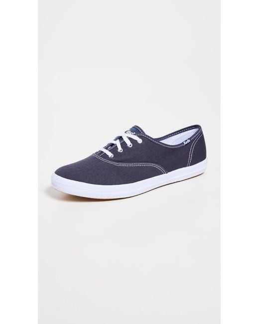 Keds Champion Canvas Sneakers in Blue | Lyst