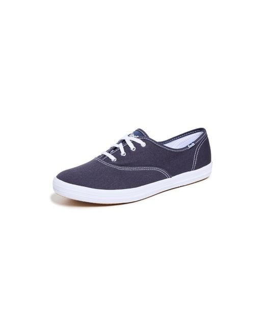 Keds Champion Canvas Sneakers in Blue | Lyst