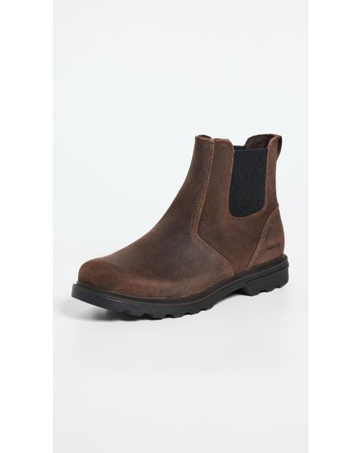 Sorel Carson Chelsea Waterproof Boots in Brown for Men | Lyst