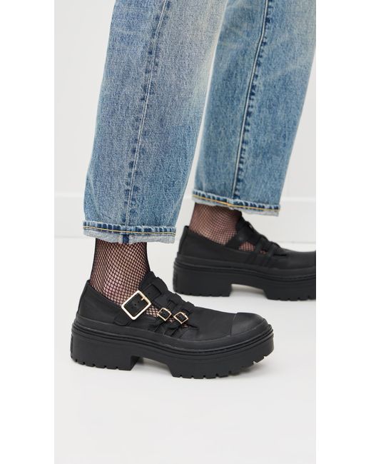 Converse Chuck Taylor All Star Lugged Heel Mary Jane Platforms in Black ...