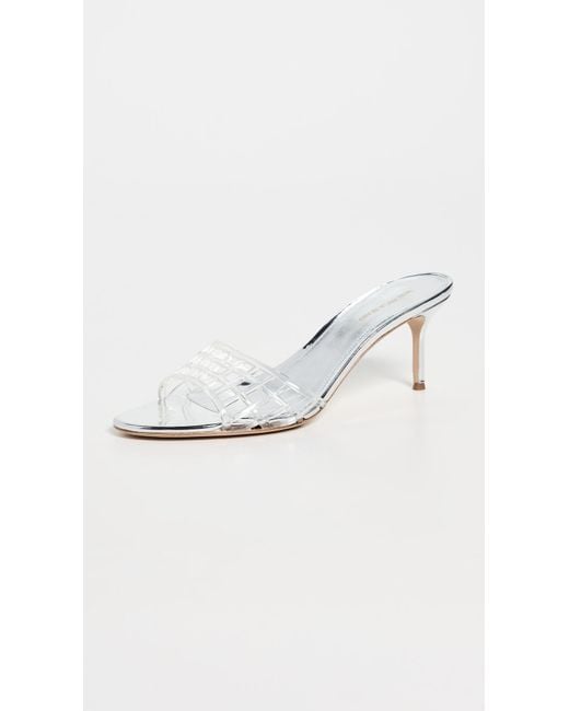 Veronica Beard Tia Jelly Sandals in White | Lyst