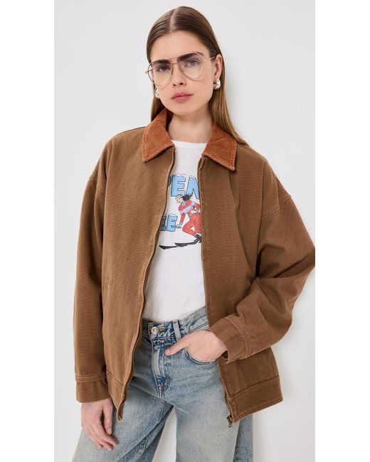 Lioness Workwear Jacket in Brown | Lyst