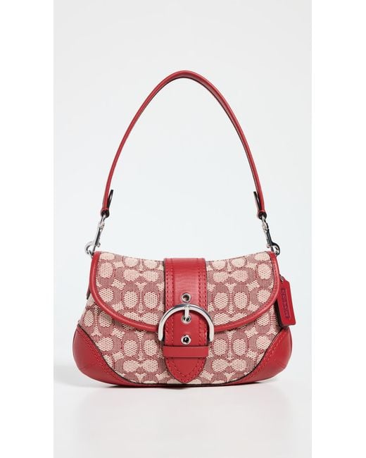 COACH The Originals Signature Jacquard Soho Bag in Red | Lyst