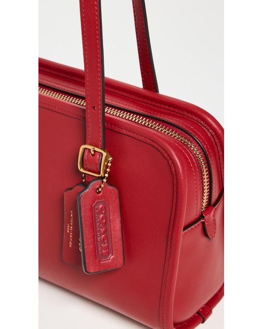 COACH The Originals Glovetanned Swing Bag in Red | Lyst