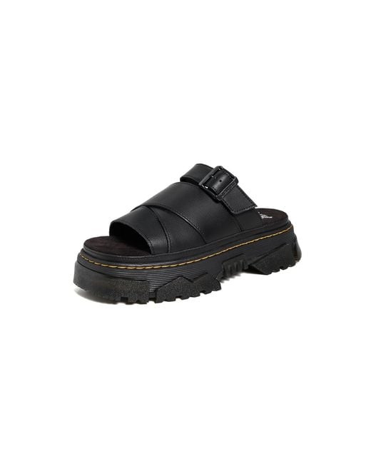 Dr. Martens Mattison Slide Athena in Black | Lyst