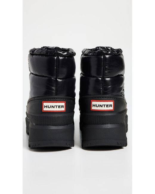 HUNTER Amble Insulated Boots in Black | Lyst