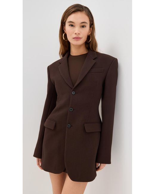 Wardrobe NYC Wardrobe. Nyc Ongine Bazer in Brown | Lyst