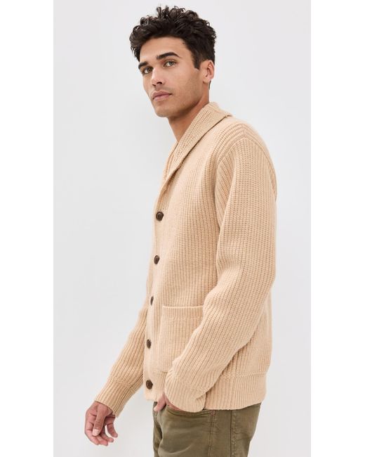 Polo Ralph Lauren Wool Cahere Hawl Collar Cardigan Dune Elange in ...