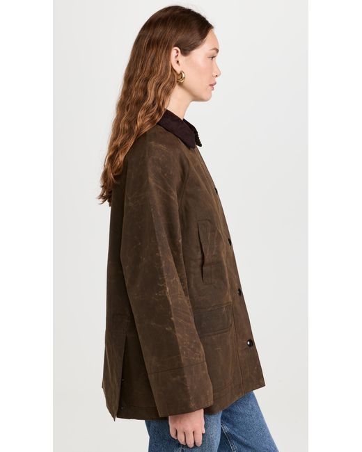 Alex Mill Aex I Chitern Treet Jacket In Waxed Cotton in Brown | Lyst