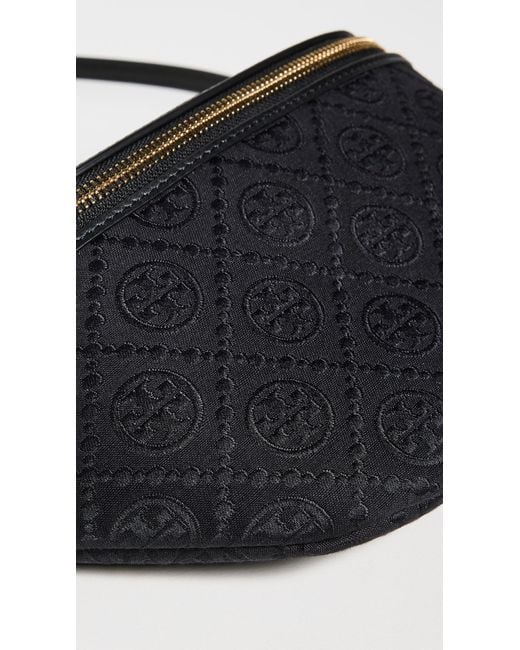 Tory Burch T Monogram Belt Bag in Black | Lyst