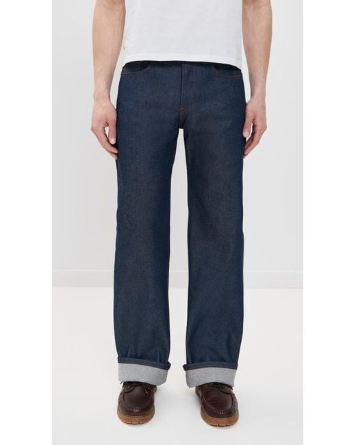 Naked & Famous Strong Guy Selvedge Jeans in Blue for Men | Lyst