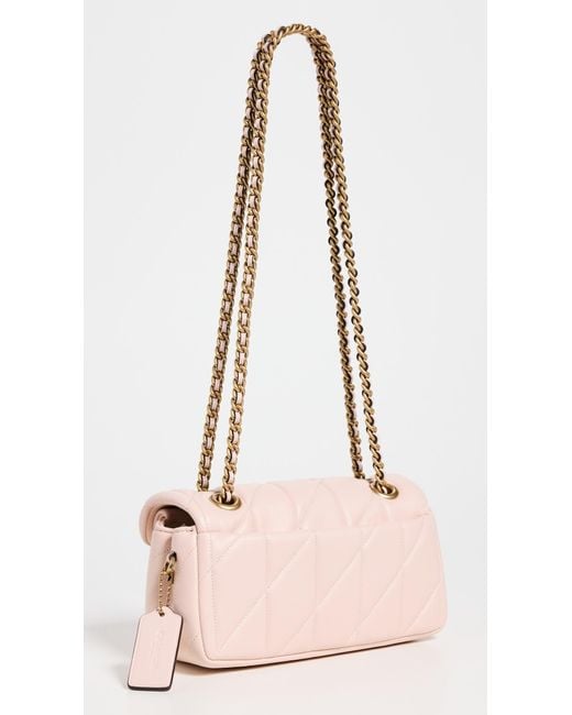 COACH Quilted Tabby Shoulder Bag 20 With Chain in Pink | Lyst