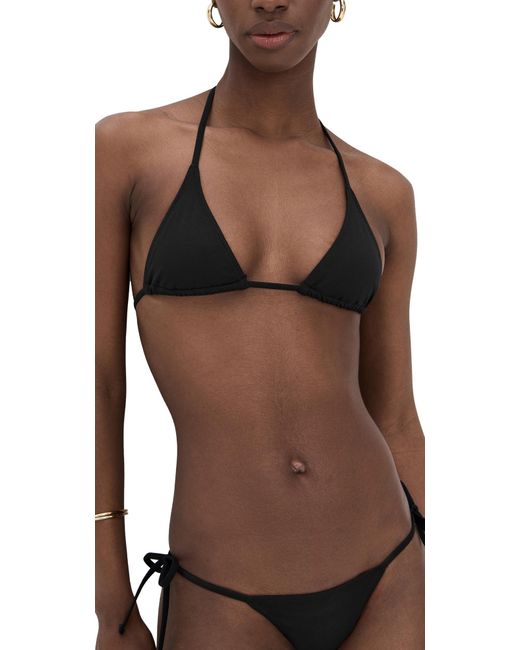 ÉTERNE Isla Triangle Bikini Top in Black | Lyst