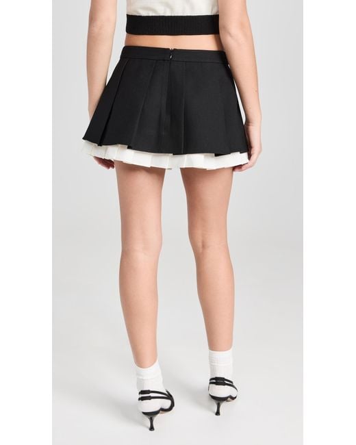 ShuShu/Tong Ruffled Pleat Short Skirt in Black | Lyst