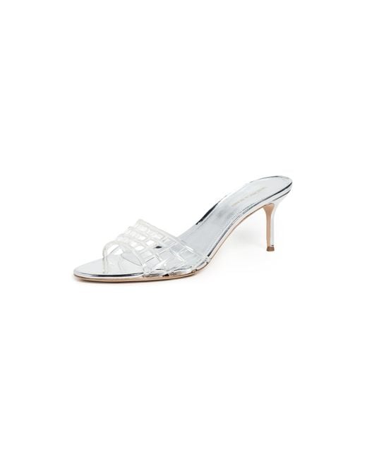 Veronica Beard Tia Jelly Sandals in White | Lyst