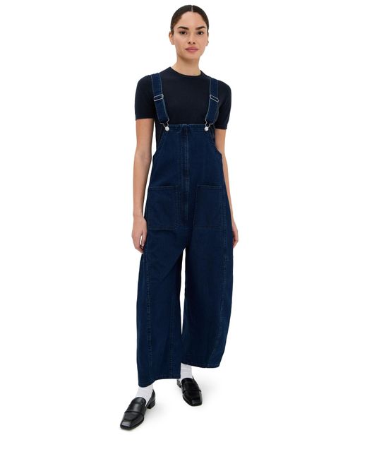 Tibi Classic Denim Jumpsuit in Blue | Lyst