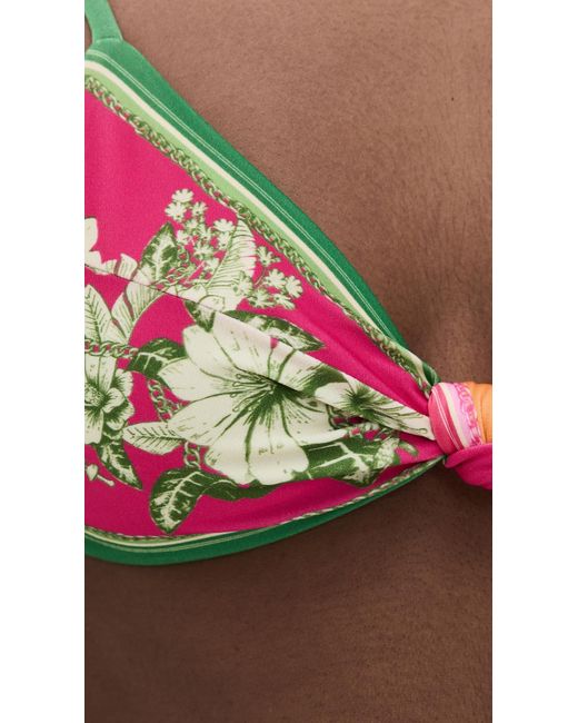 FARM Rio Knot Bikini Top in Red | Lyst