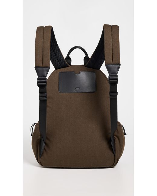 Ami Paris Ripstop Backpack in Brown for Men | Lyst
