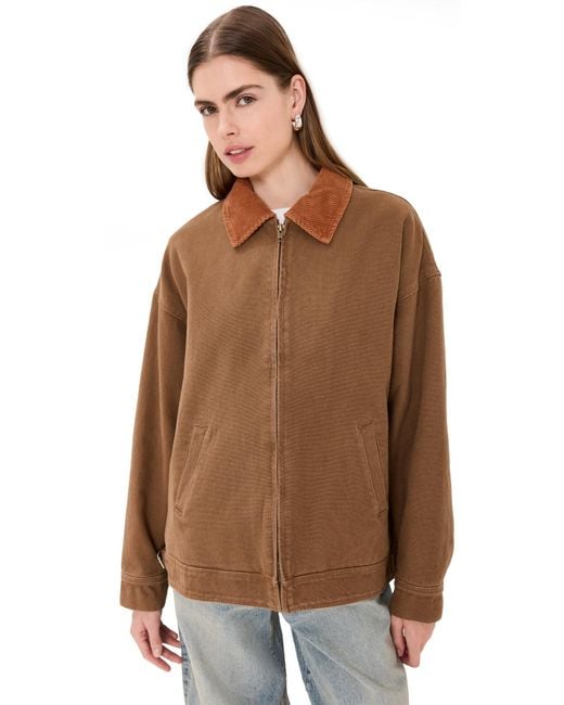 Lioness Workwear Jacket in Brown | Lyst